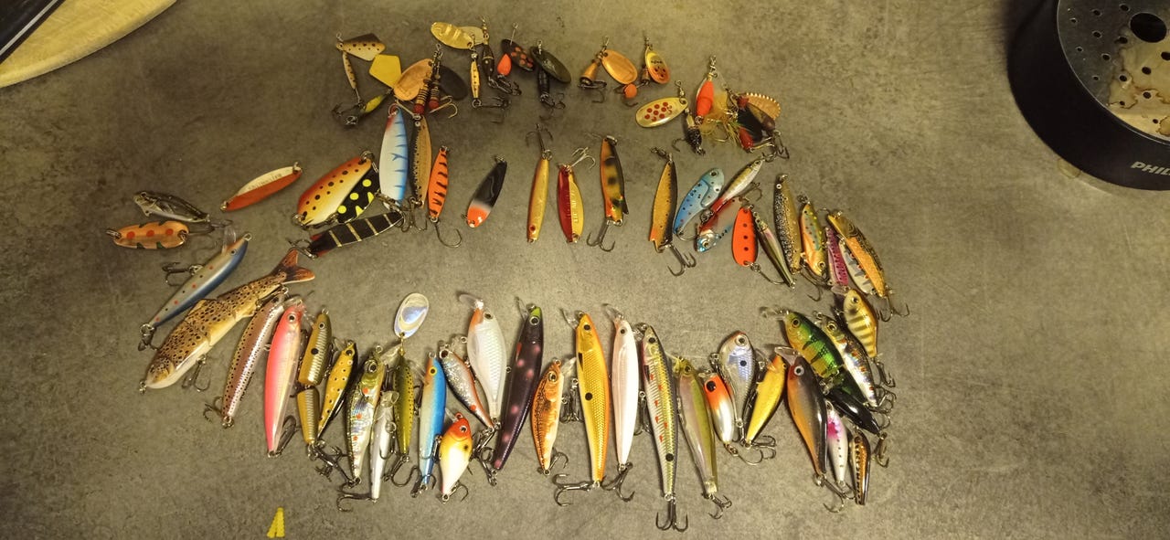 Wobbler, sluk og spinner 67stk | FINN-torget