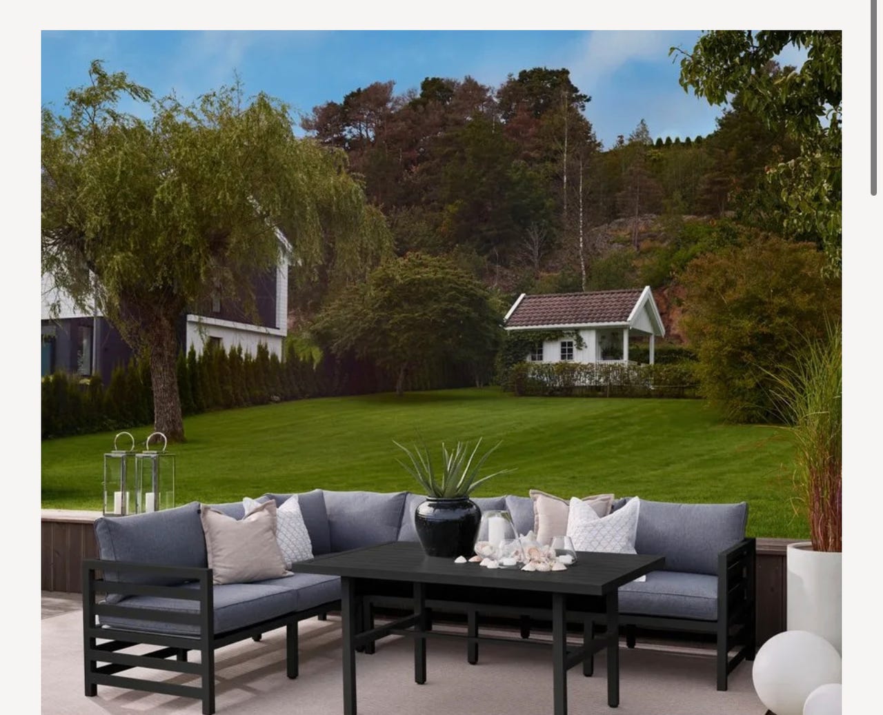 Hvit Bolzano hjørnesofa | FINN-torget