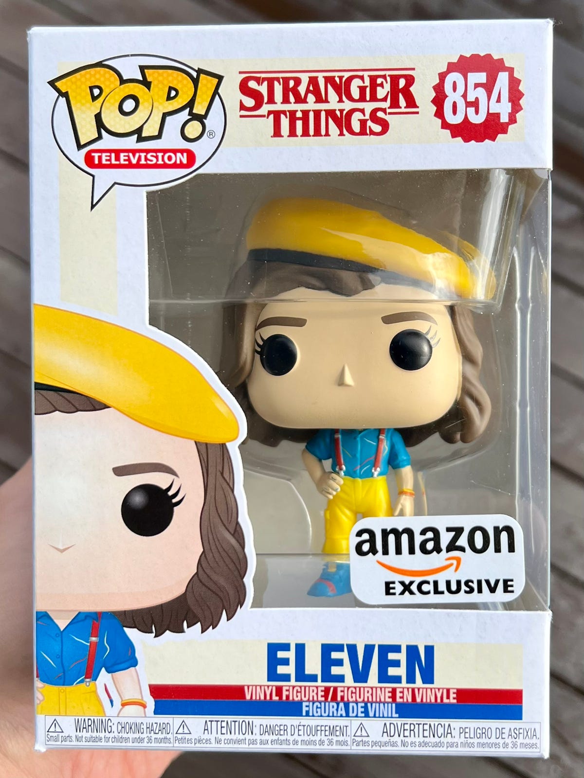 Funko Pop! Eleven (Yellow Outfit) | Stranger Things (854) Excl. to AMZ ...