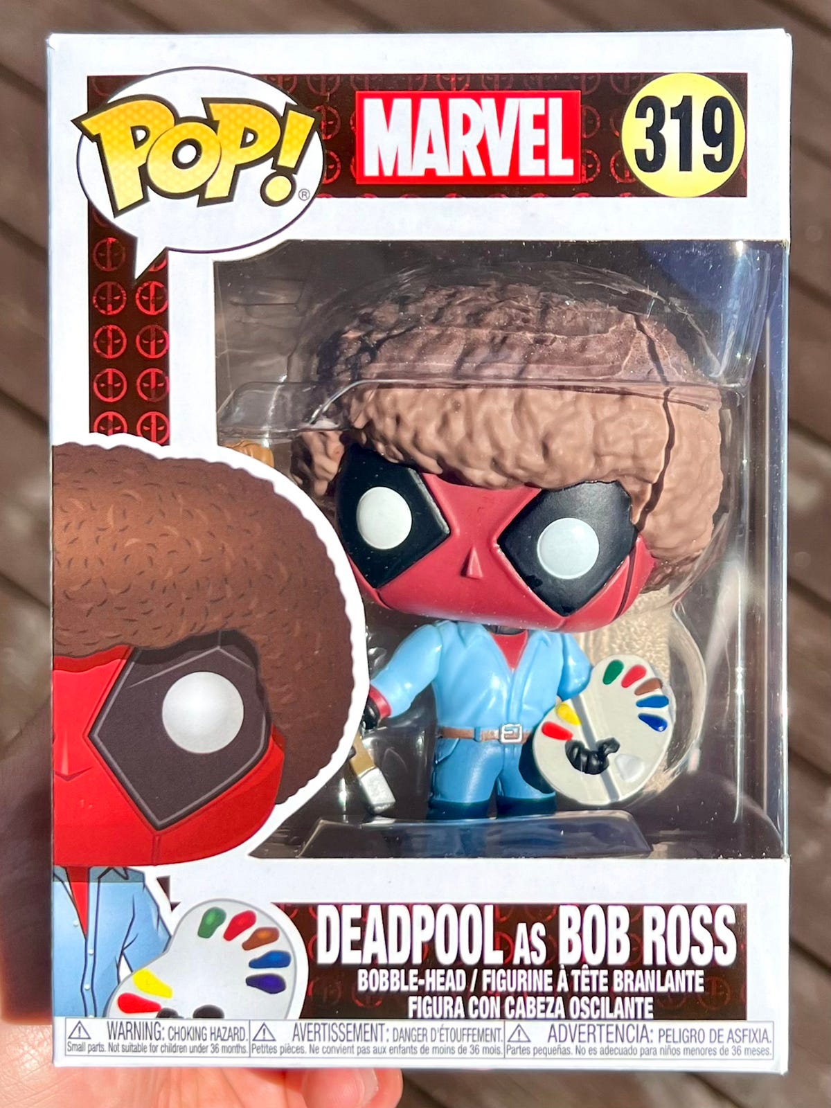 Funko Pop! Deadpool as Bob Ross | Marvel (319) | FINN-torget