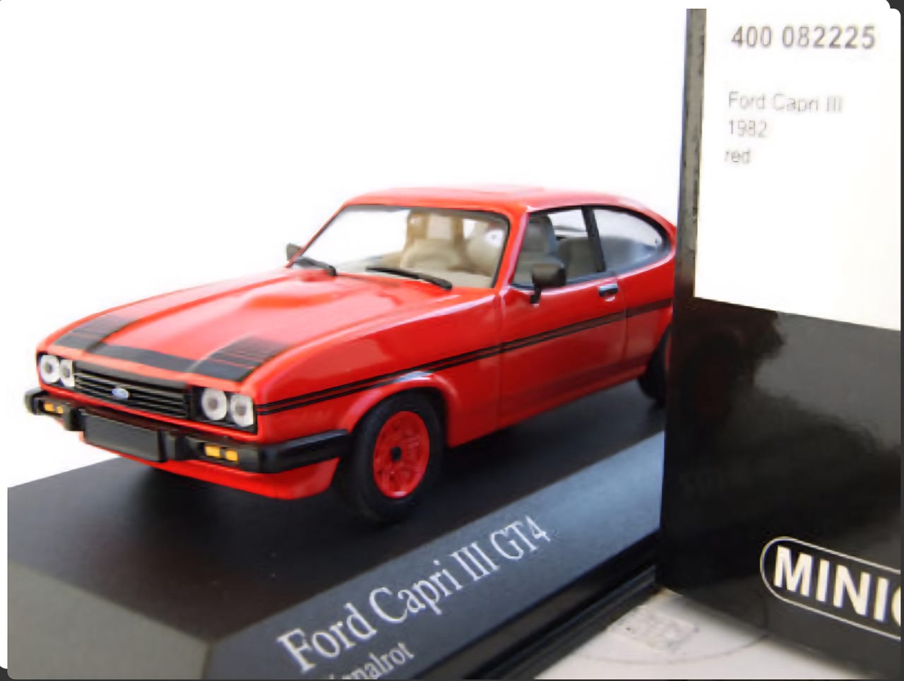 Ford Capri III GT4 Modellbil Rød | FINN-torget