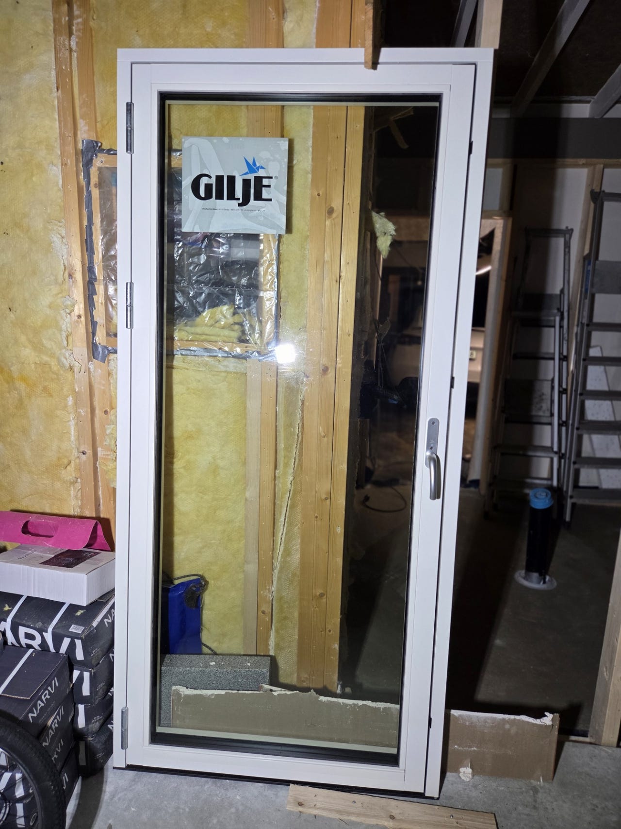 Ny og ubrukt Gilje Balkongdør/ytterdør 3-lags glass. (Bredde 990 Høyde ...