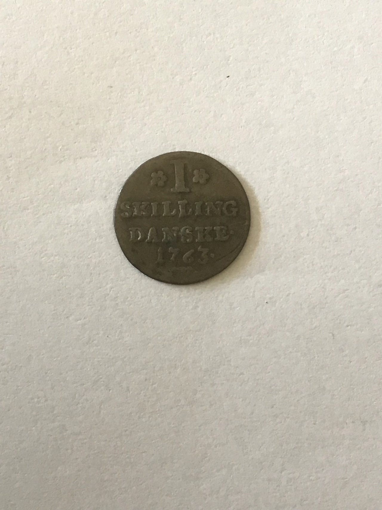 1 Skilling Dansk Mynt 1763 | FINN-torget