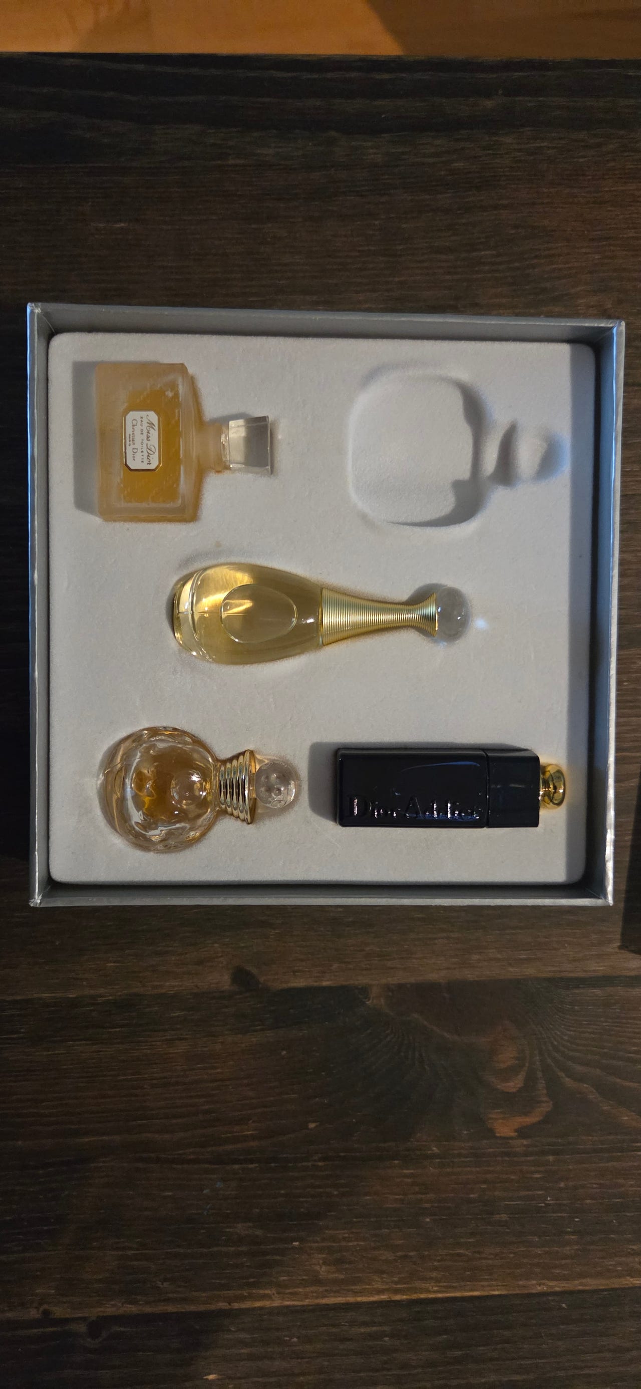 Vintage sett med mini parfymer fra Christian Dior Guerlain Givenchy ...