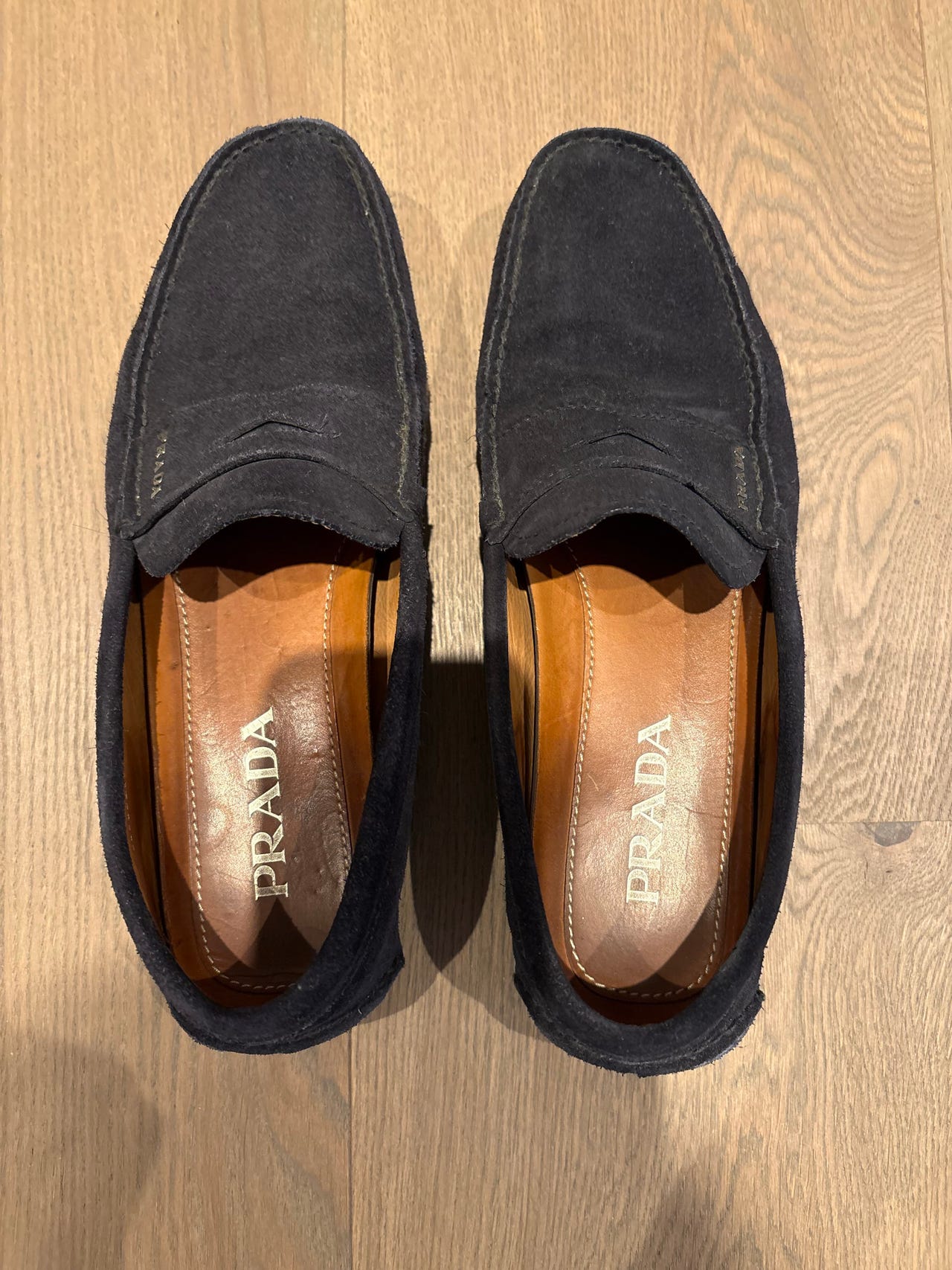 Prada - blå ruskinnsko | FINN-torget