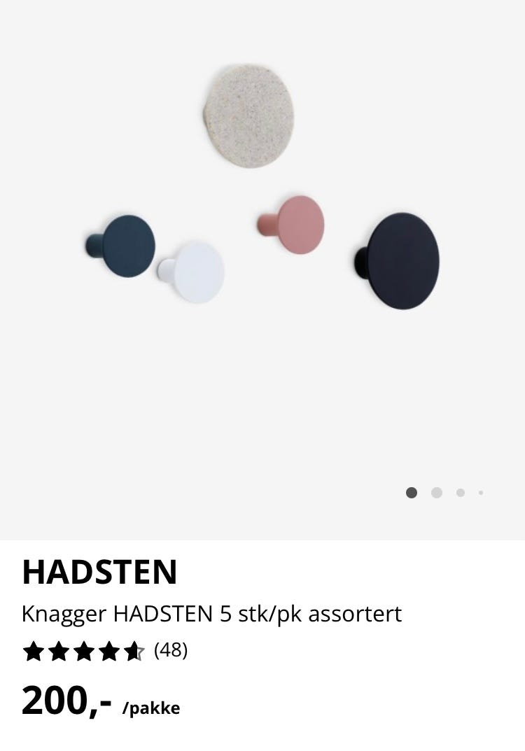 Knagger (5stk) | FINN-torget