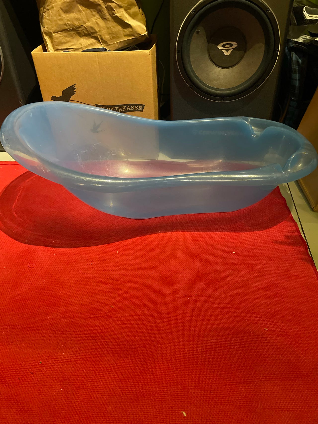 Blå baby badekar i plast | FINN-torget