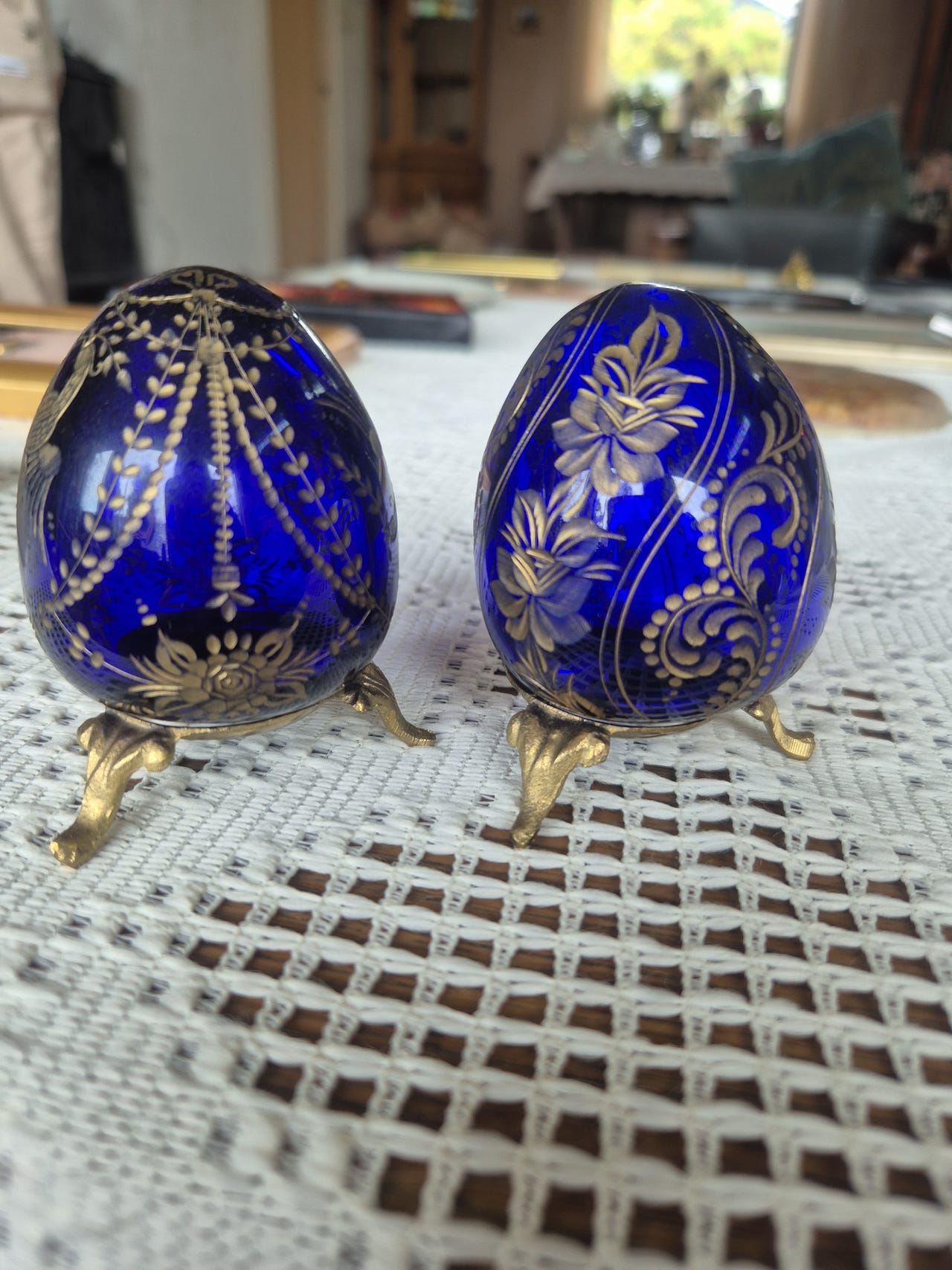 2 flotte fabrege Modern egg med stativ | FINN-torget