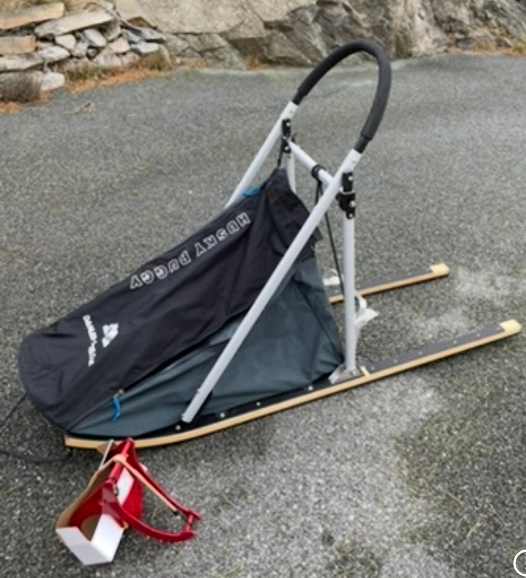 DANLER HUSKY BUGGY hundeslede med snøanker og linesett | FINN-torget
