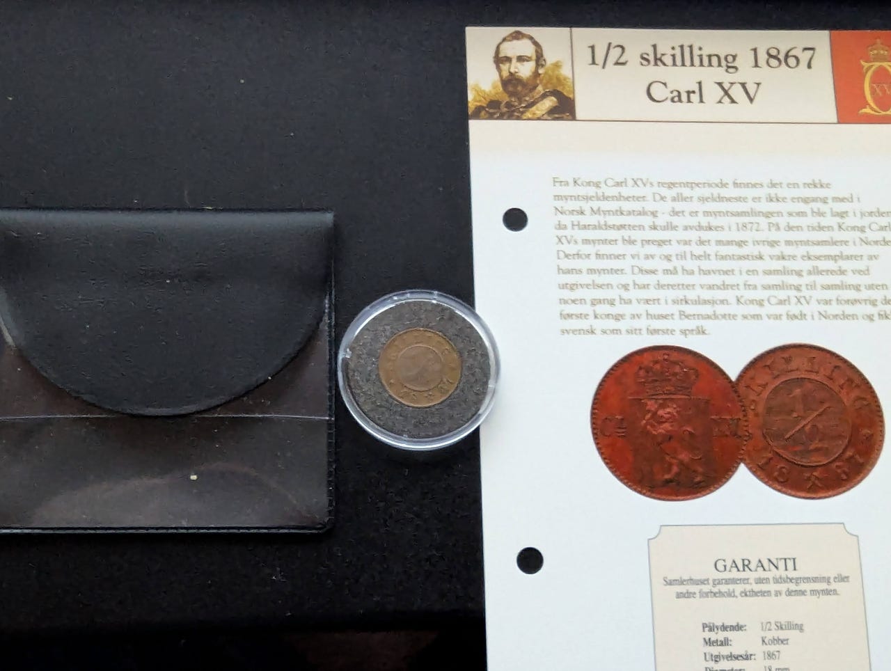 Carl XV 1/2 Skilling 1867 Mynt | FINN-torget