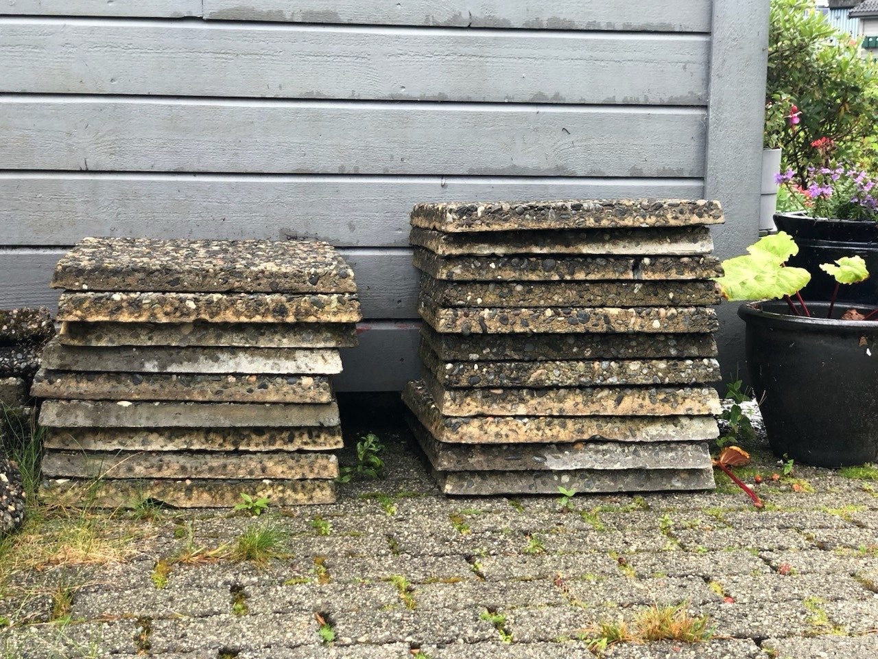 Betongheller 50x50 cm Steinfarget 20stk | FINN-torget