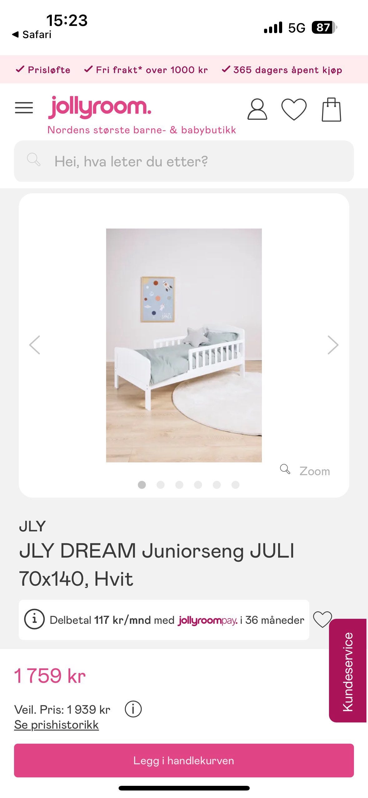 Juniorseng dream | FINN-torget