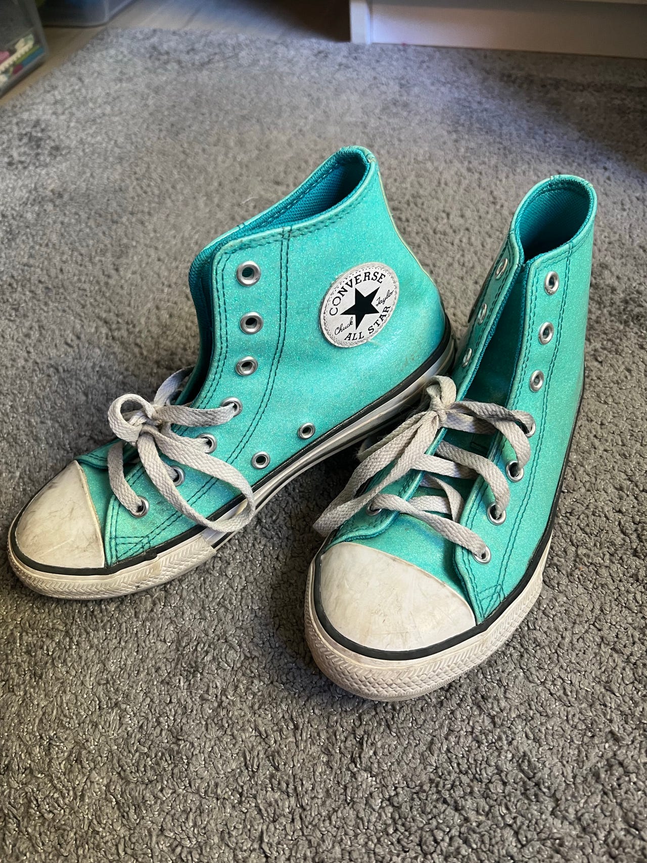 Converse All Star Barnesko Unisex Størrelse 35 Turkis | FINN-torget