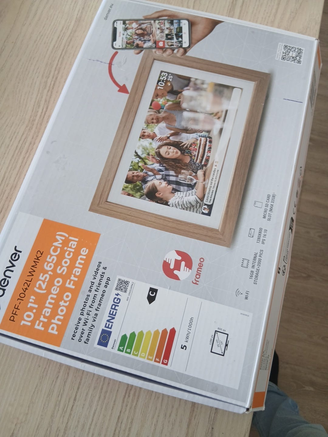 Denver Frameo Social Photo Frame 10.1" 25.6 cm Wi-Fi | FINN-torget