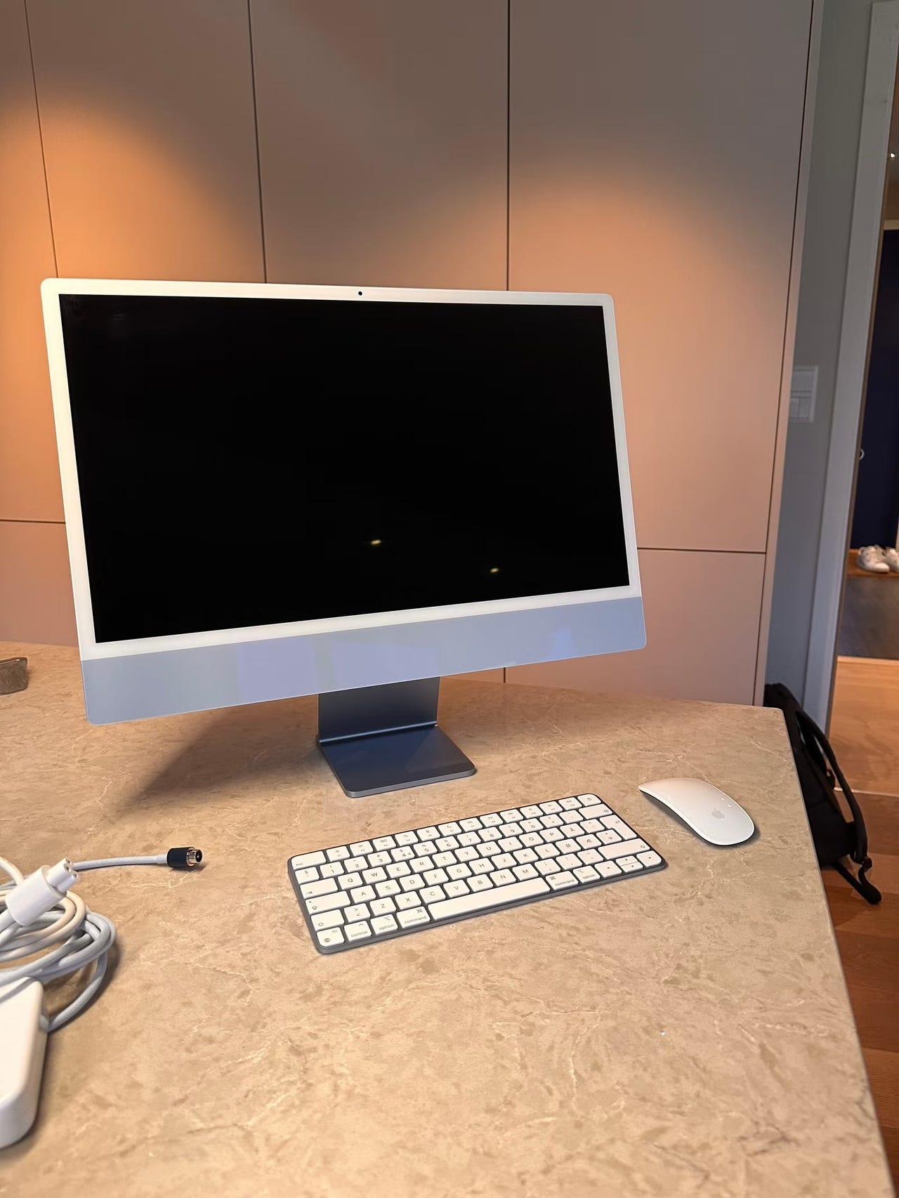 Apple iMac 24" 256GB (2021 modell) stasjonær PC med tastatur & mus ...