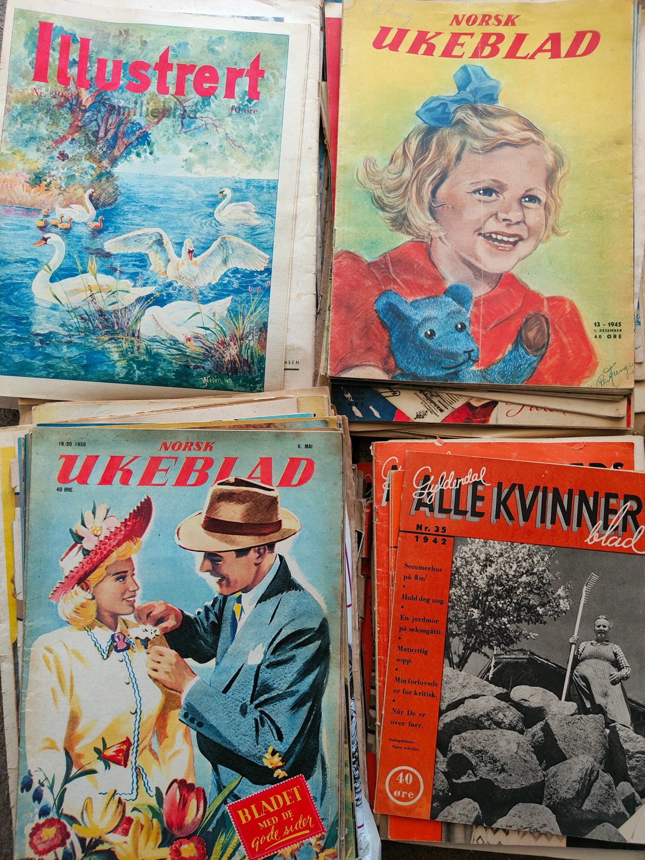 Ukeblader fra 1930 til 1950 | FINN-torget