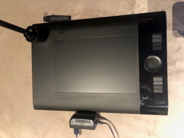 Wacom intuos 4 Wireless tegneplate, inkludert trykkfølsom penn | FINN ...