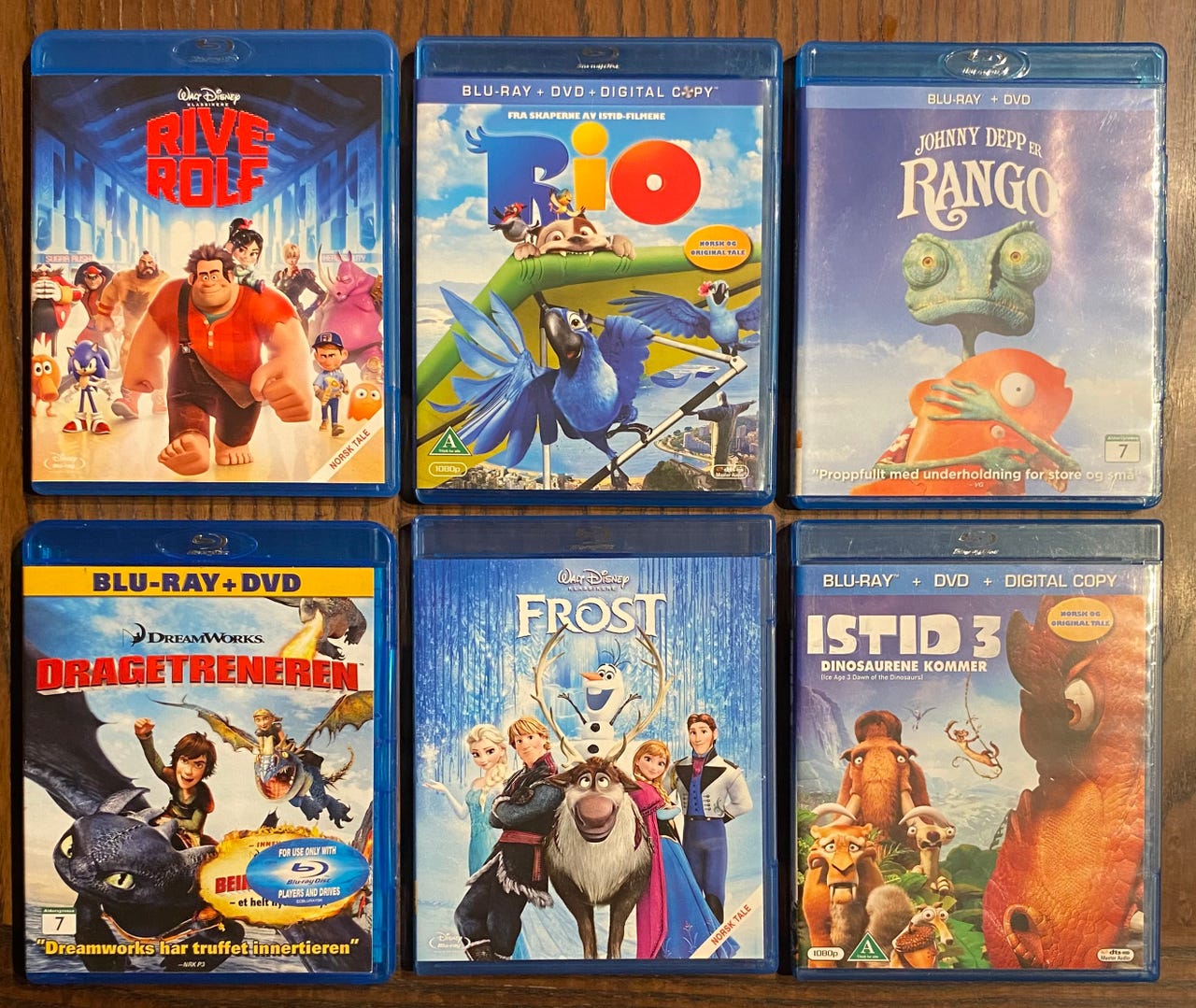 Lot på 6 barne-filmer, på blu-ray. | FINN-torget