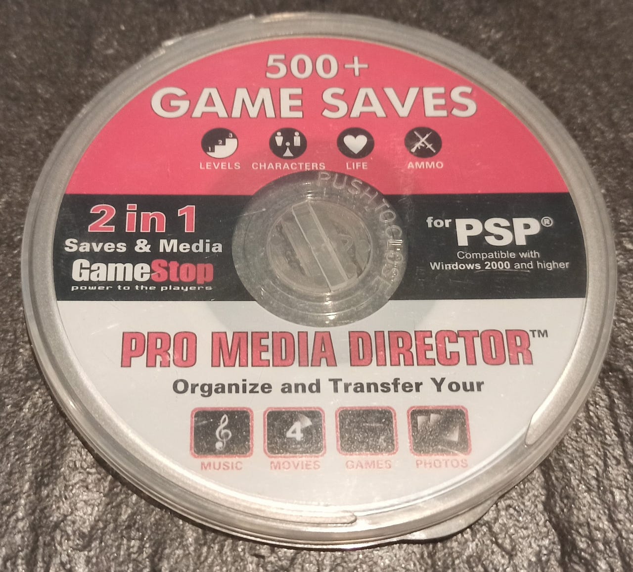 500+ PSP Game Saves (Pro Media Director” 2-in-1 Saves & Media Disc ...