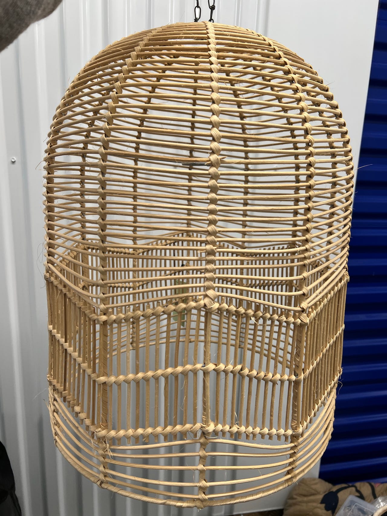 Stor taklampe i rattan/bambus | FINN-torget