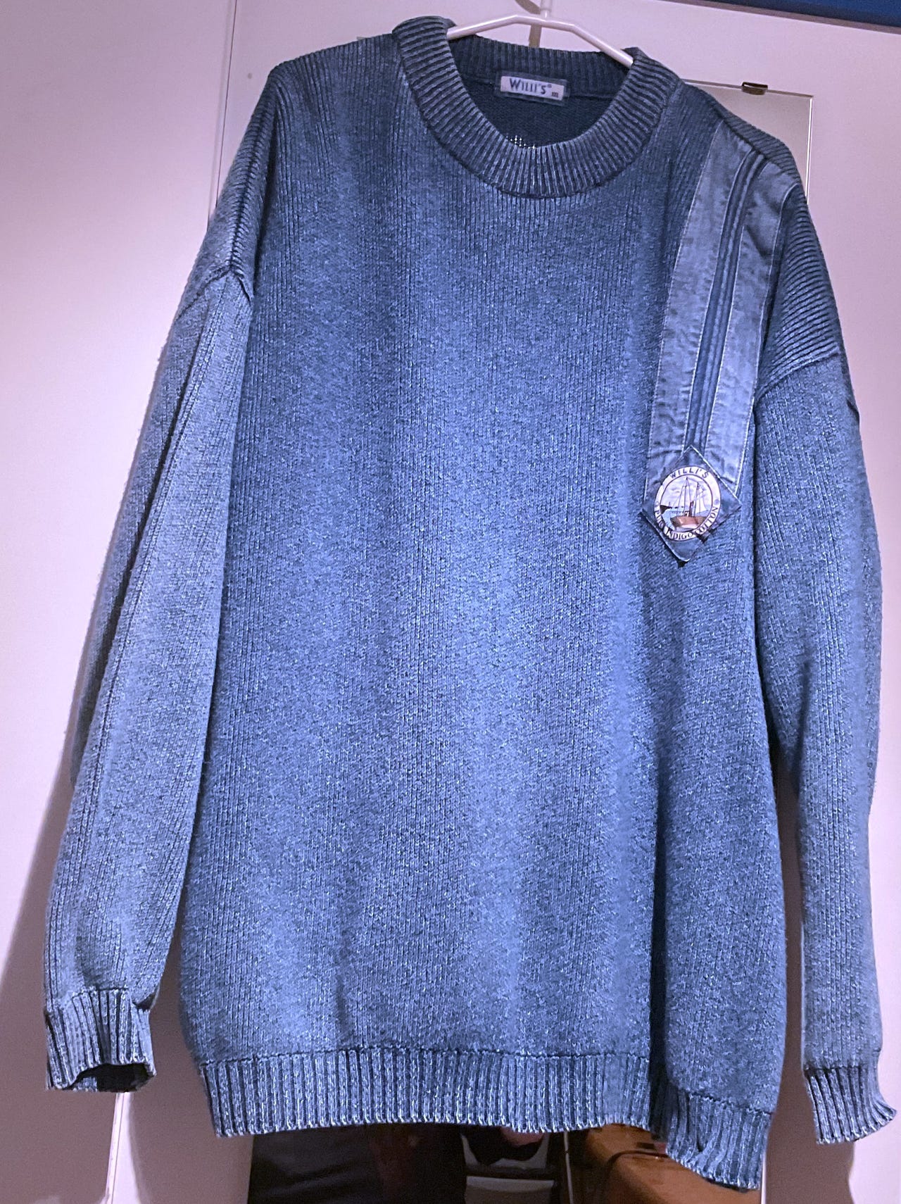 Willi's Genser Blå XXL Indigo cotton Denim. Passer. både damer og ...