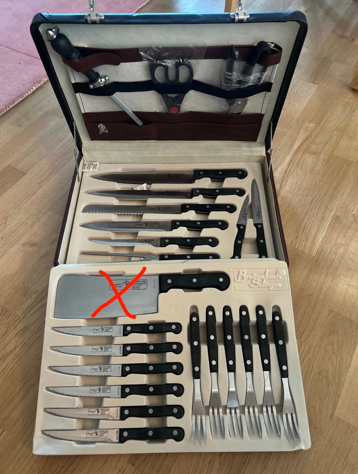 Offensbach/Breitenbach Solingen knivsett i koffert | FINN-torget