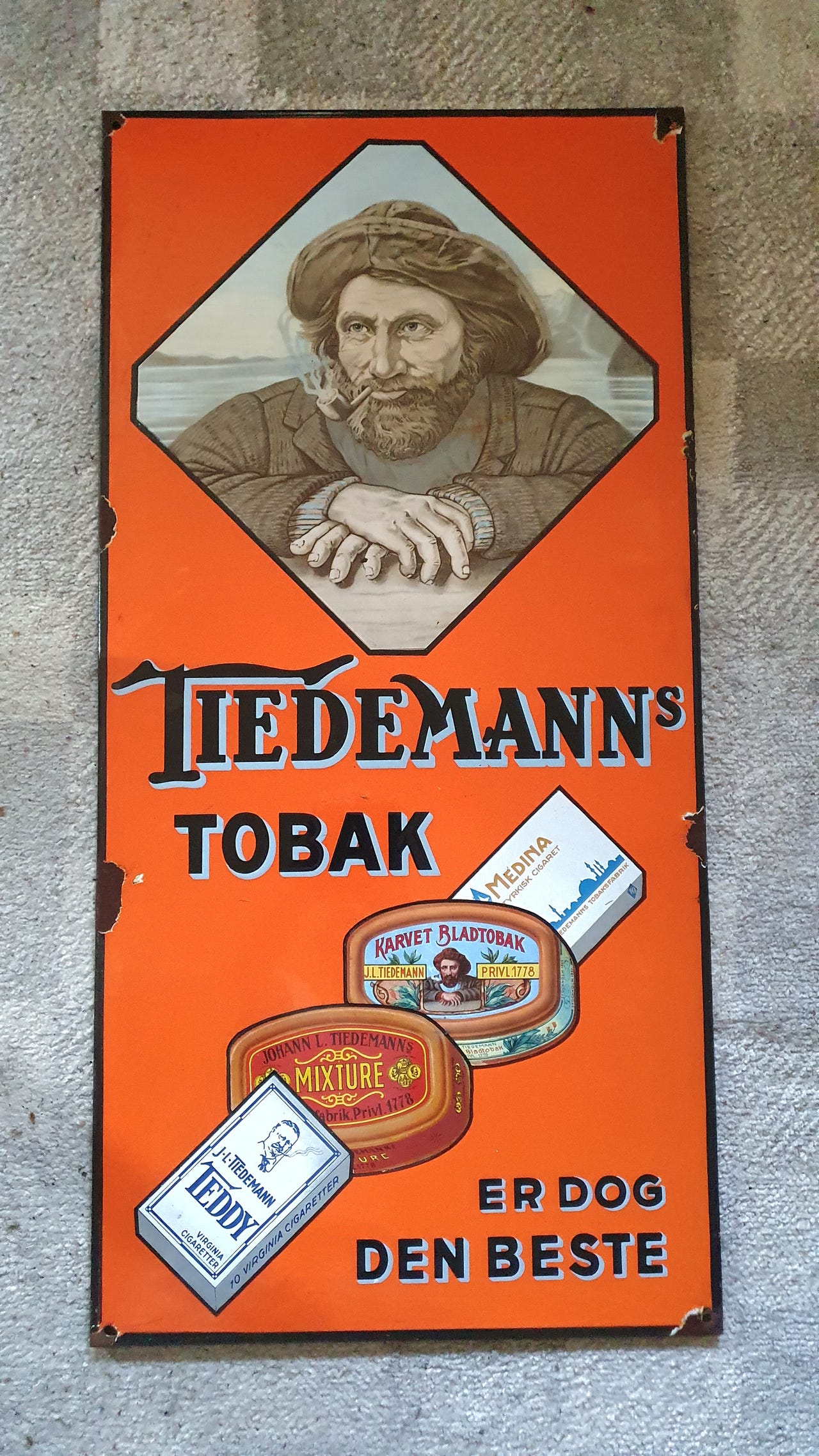 Tiedemanns emaljeskilt | FINN-torget