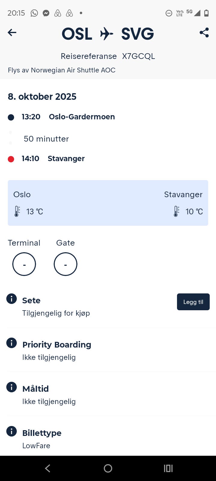 Flybillett Oslo - stavanger | FINN-torget
