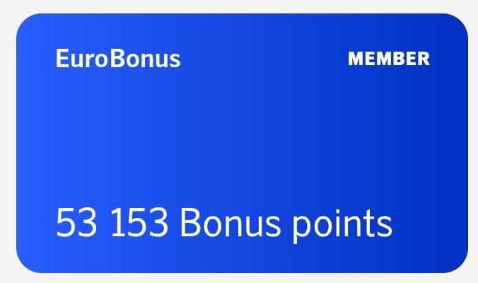 53153 EuroBonus poeng | FINN-torget