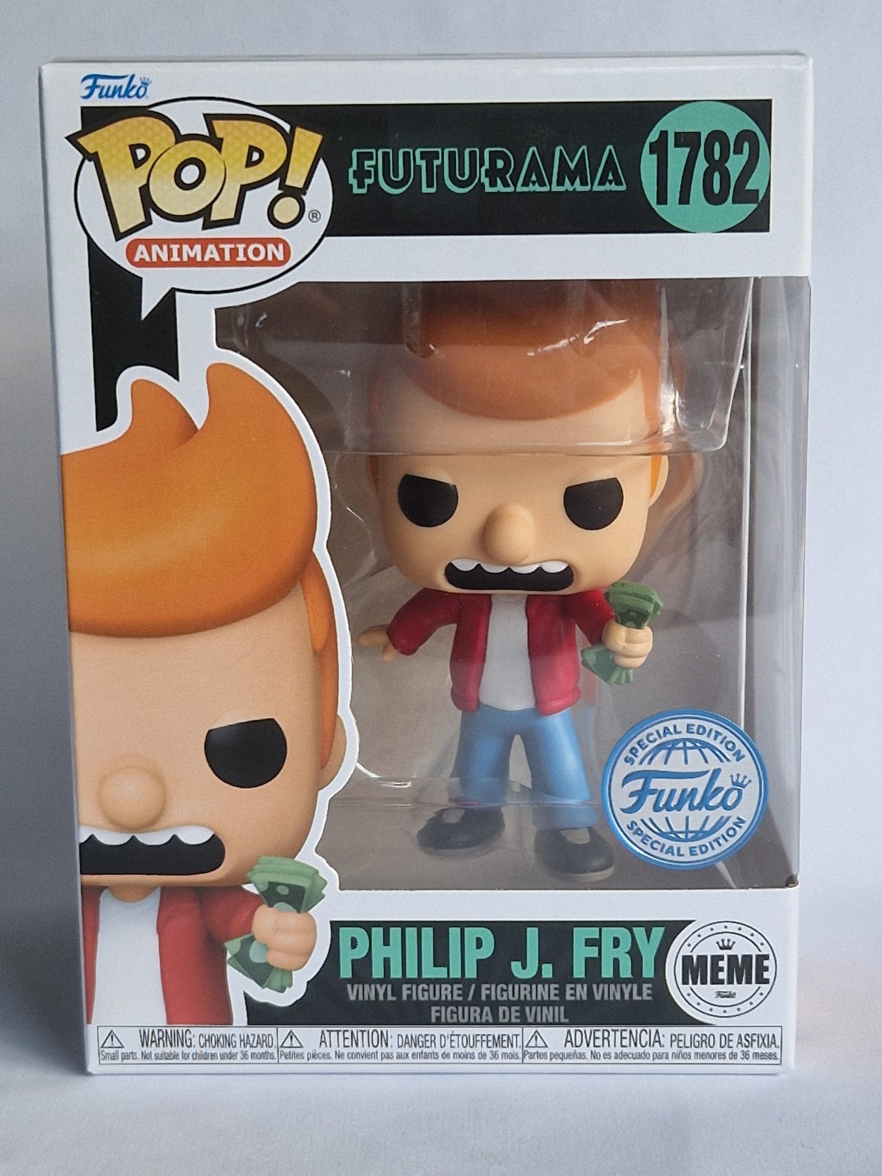 Funko Pop! Philip J. Fry (Take My Money) | Futurama (1782) | FINN-torget