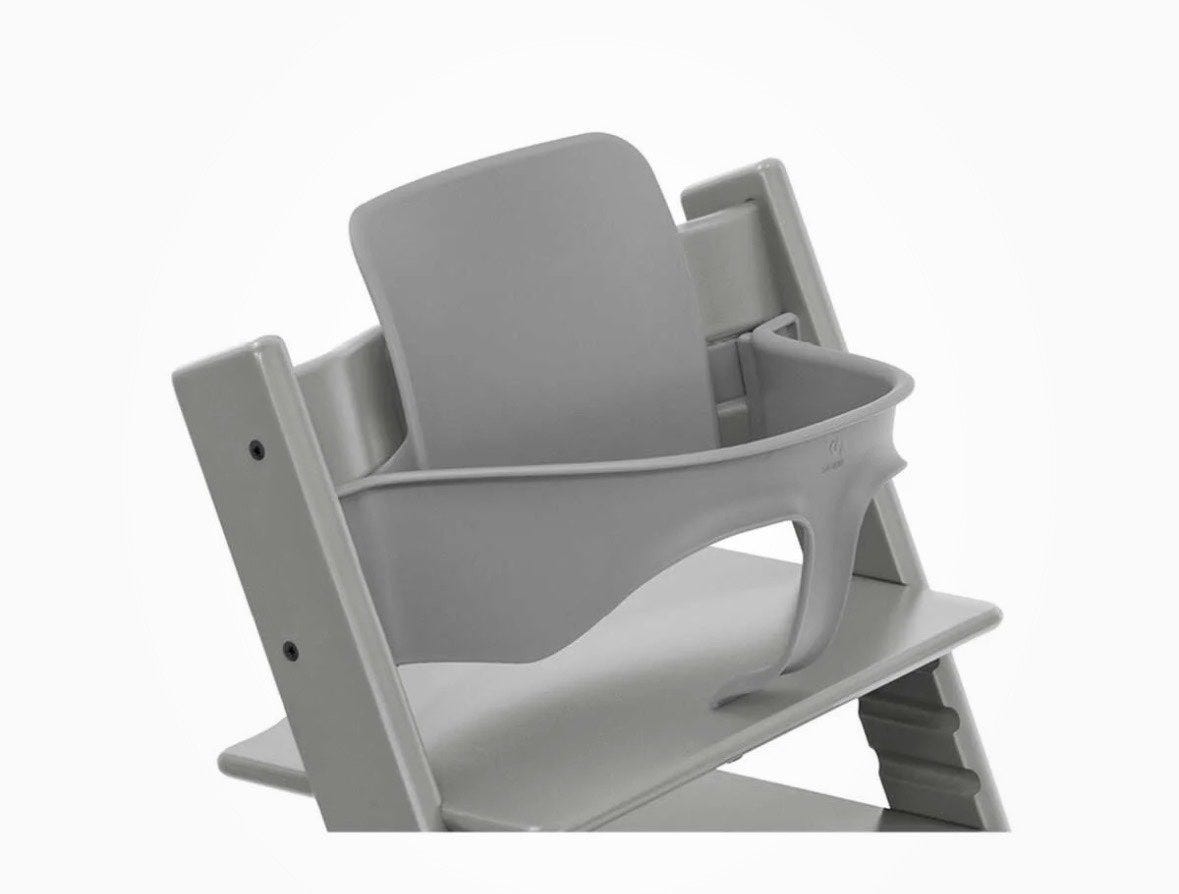 Stokke Tripp Trapp Baby Set + vippeføtter (grå, god stand) | FINN-torget