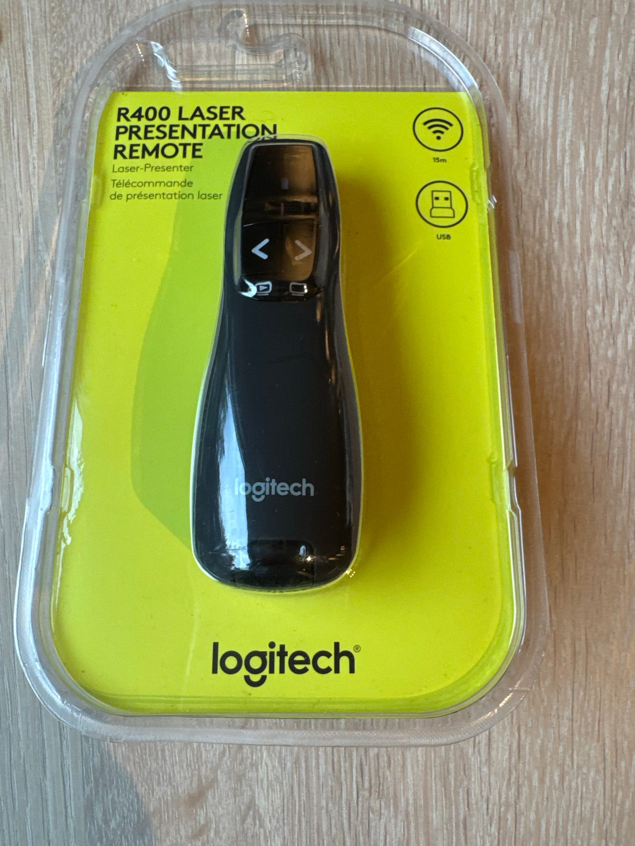 Logitech R400 Laser Presentasjonsfjernkontroll USB svart | FINN-torget
