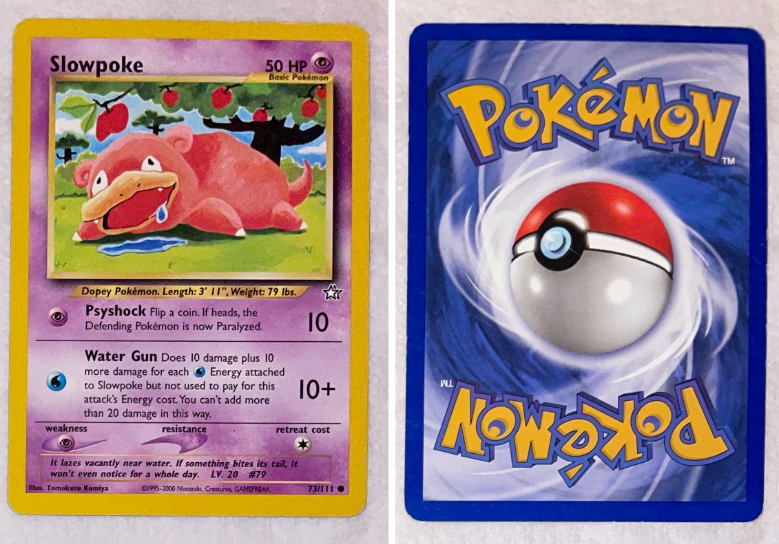 Slowpoke pokemonkort fra Neo Genesis #73/111 common | FINN-torget