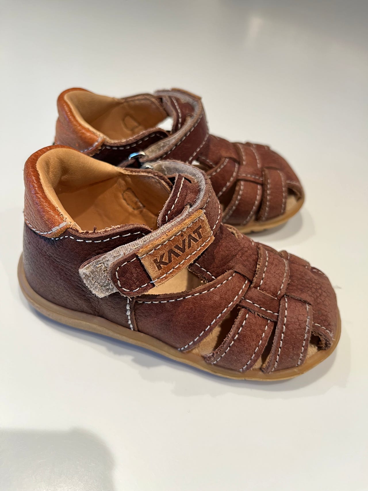 Kavat Barn Sandaler Unisex Brun Skinn Størrelse 21 | FINN-torget