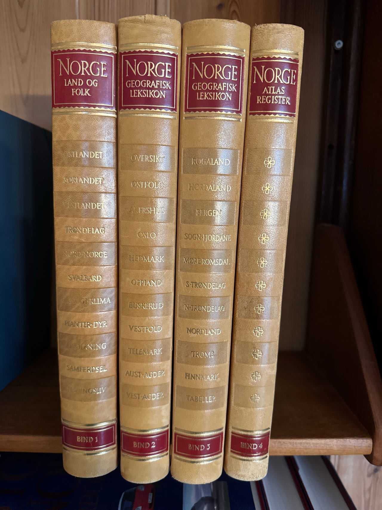 Bøker om Norge - land og folk, geografisk leksikon og atlas register ...