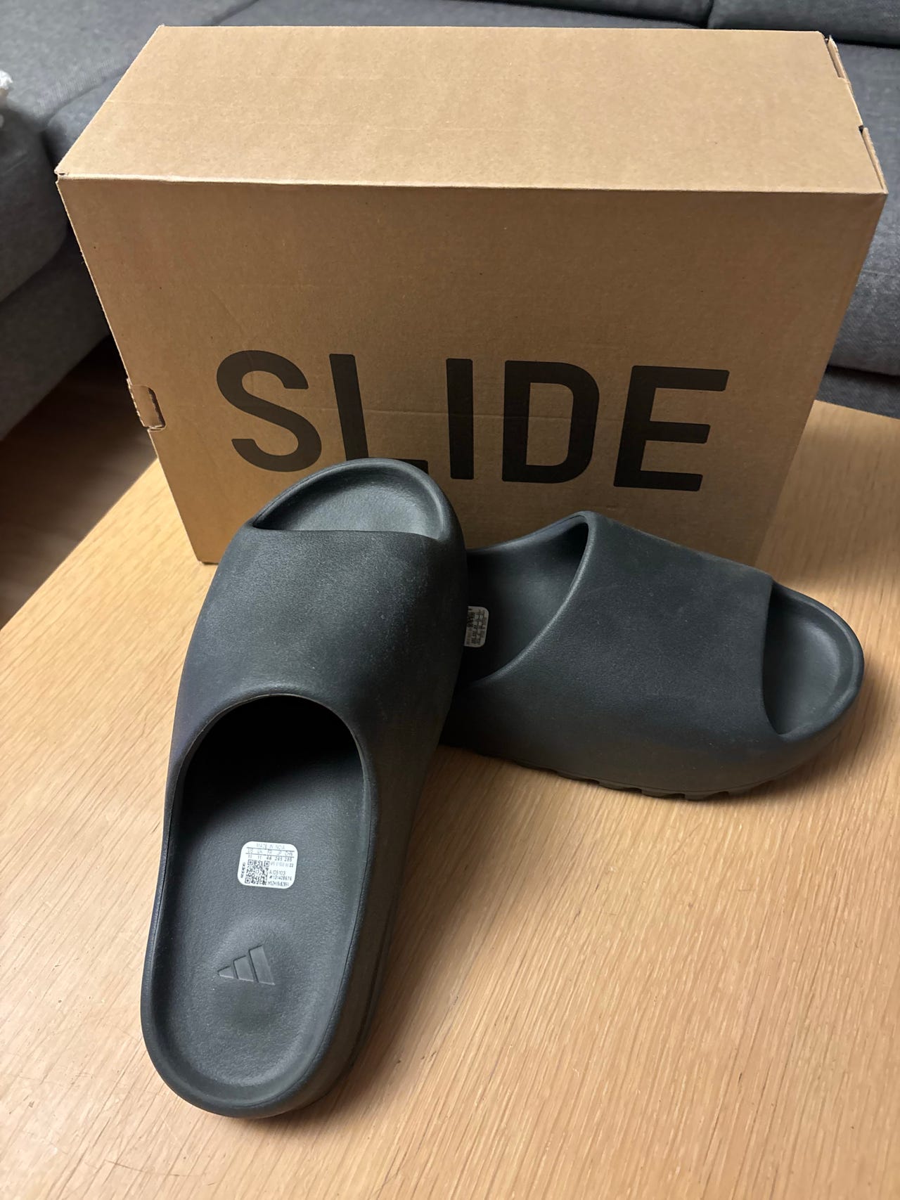 Adidas Slide Slippers Svart Str 44 | FINN-torget