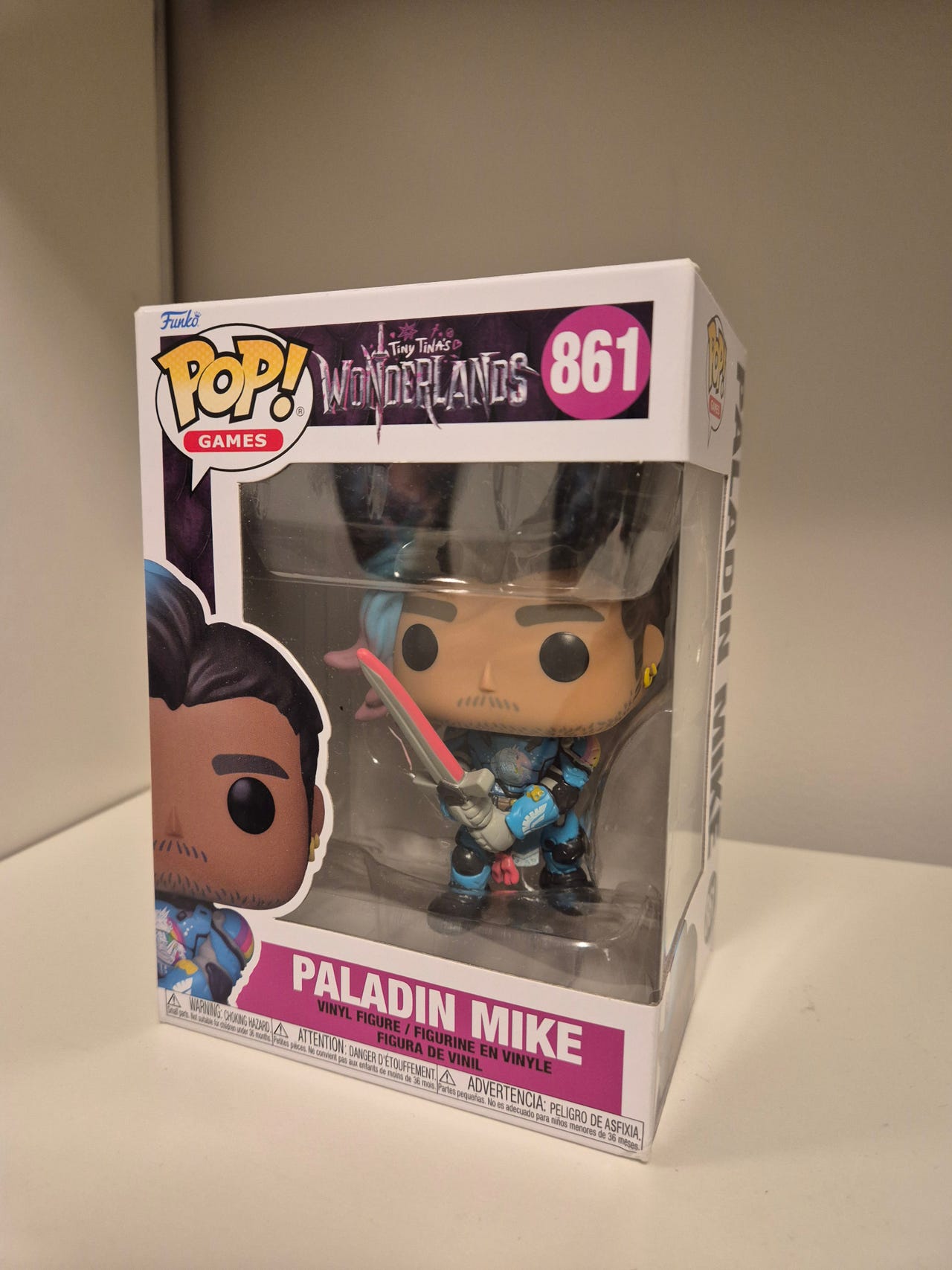 Funko Pop! Paladin Mike #861 – Tiny Tina’s Wonderlands (Vaulted, 2022 ...