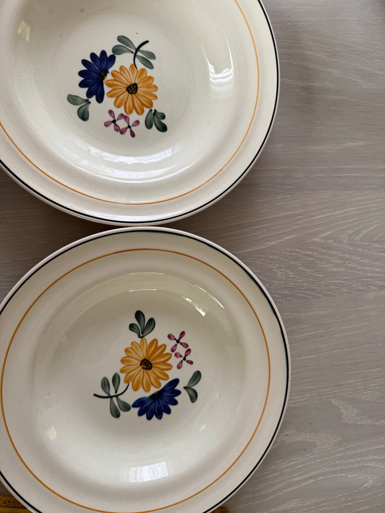 Egersund 2 suppetallerkener Blomstermotiv Solsikke 🌻 | FINN-torget
