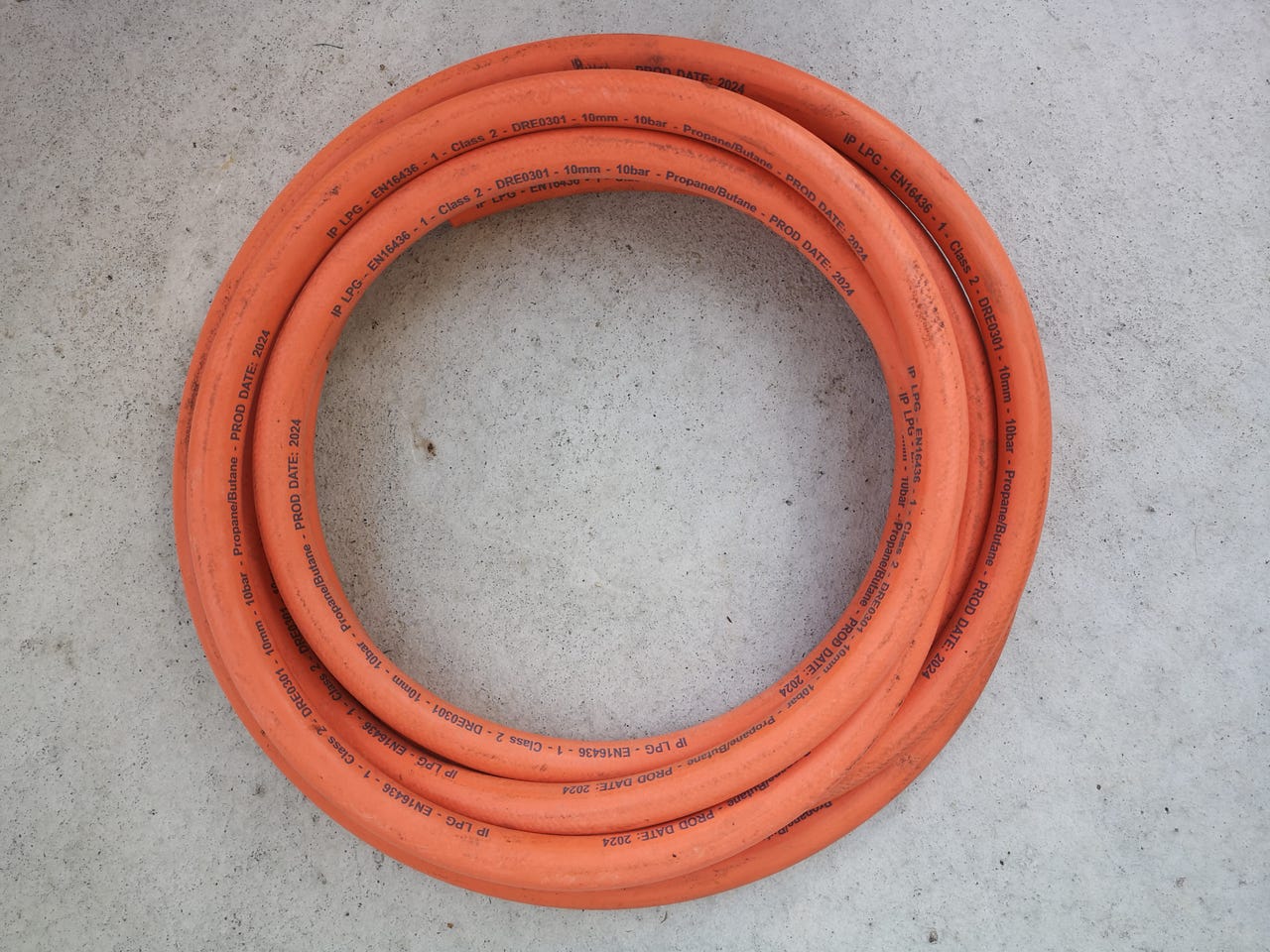 Gass Slange 10 mm for Propan / Butan 5 meter | FINN-torget