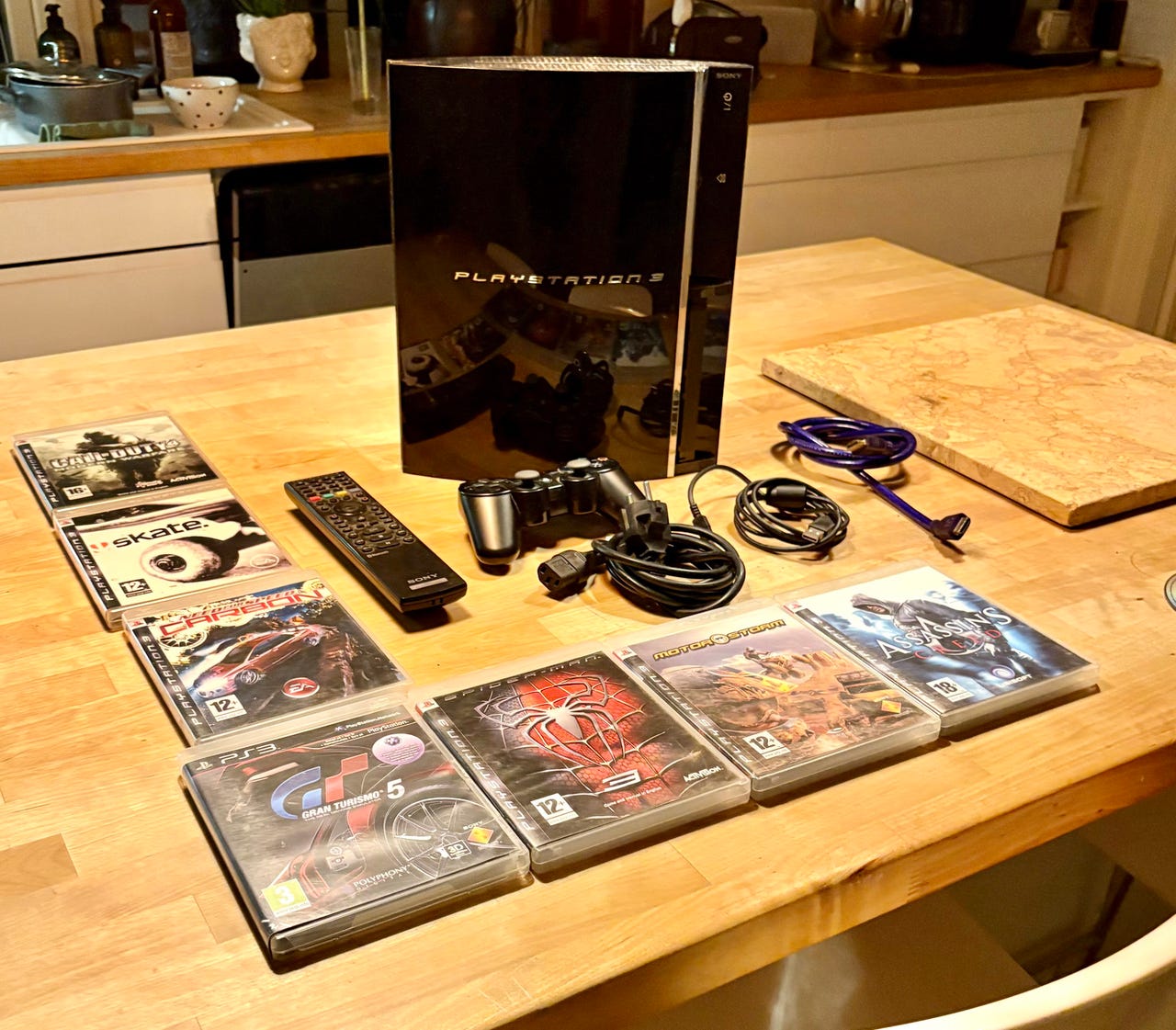 Sony PlayStation 3 Spillkonsoll med tilbehør og spill - plukk og miks ...