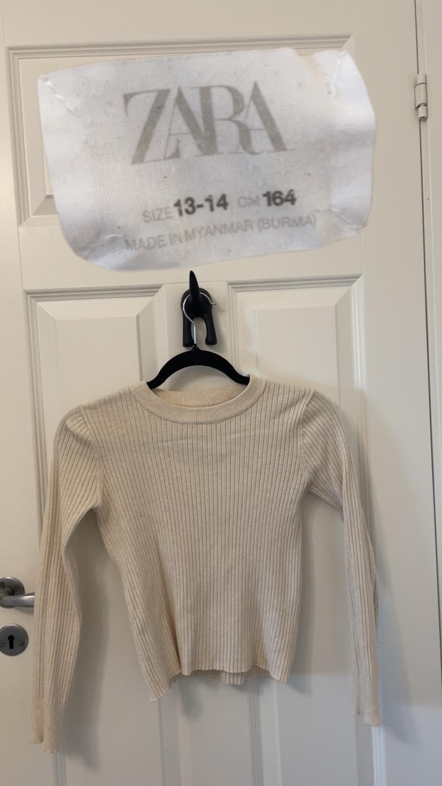Zara Genser Beige Barn Jente 164 cm | FINN-torget
