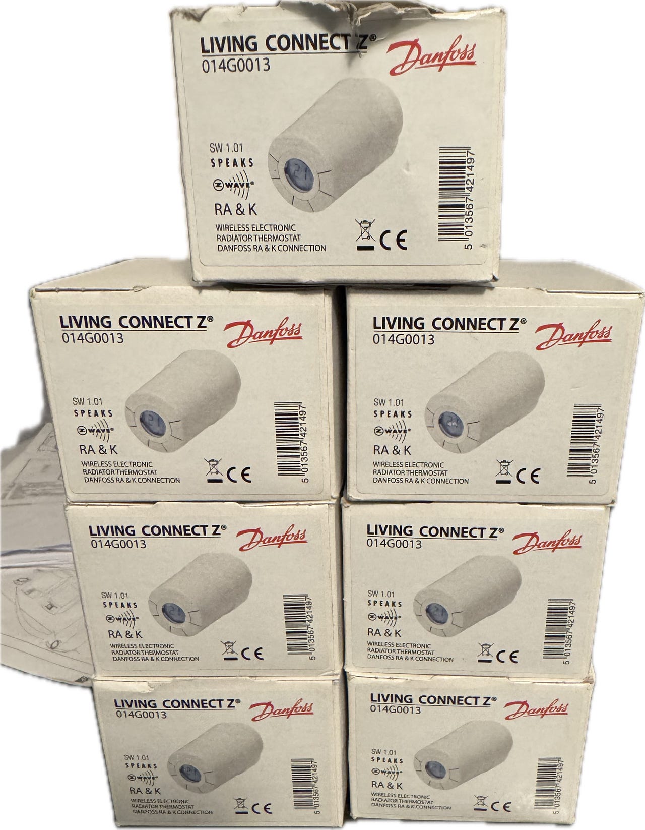 6 stk. Danfoss Radiator termostat Z-Wave | FINN-torget