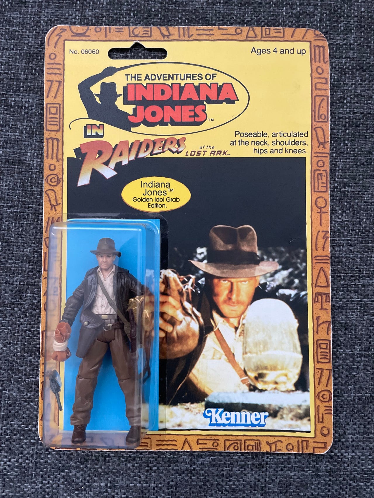 1982 Indiana Jones in Riders of the lost ark figur uåpnet. | FINN-torget