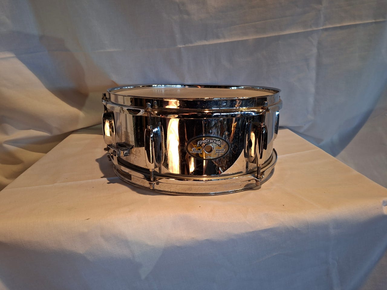 Pearl Firecracker Snare Drum Krom 12×5 tomme steel | FINN-torget