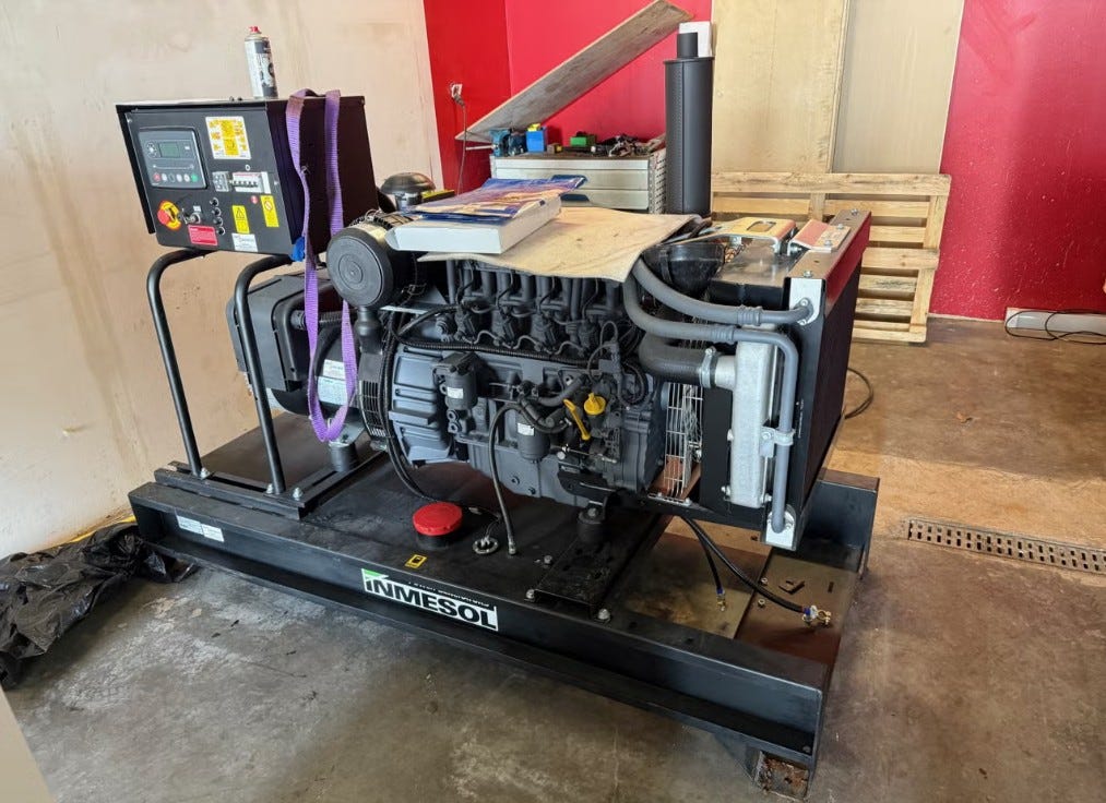 NØDAGGREGAT INMESOL AD-066 tilsvarer: Cummins C66D5 , CAT DE65EO , SDMO ...