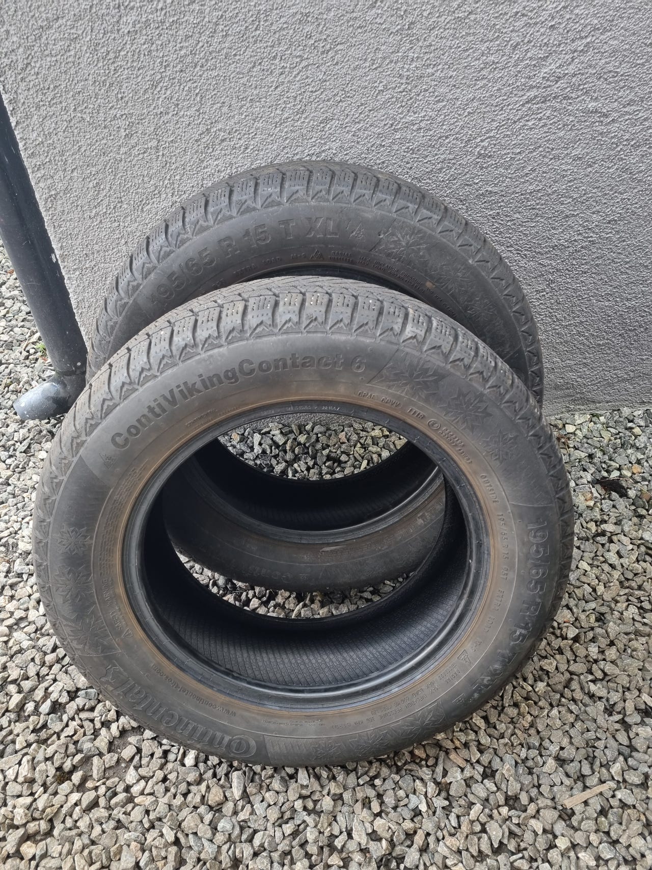 2stk vinter dekk Continental Viking Contact 6, 195/65/15 | FINN-torget