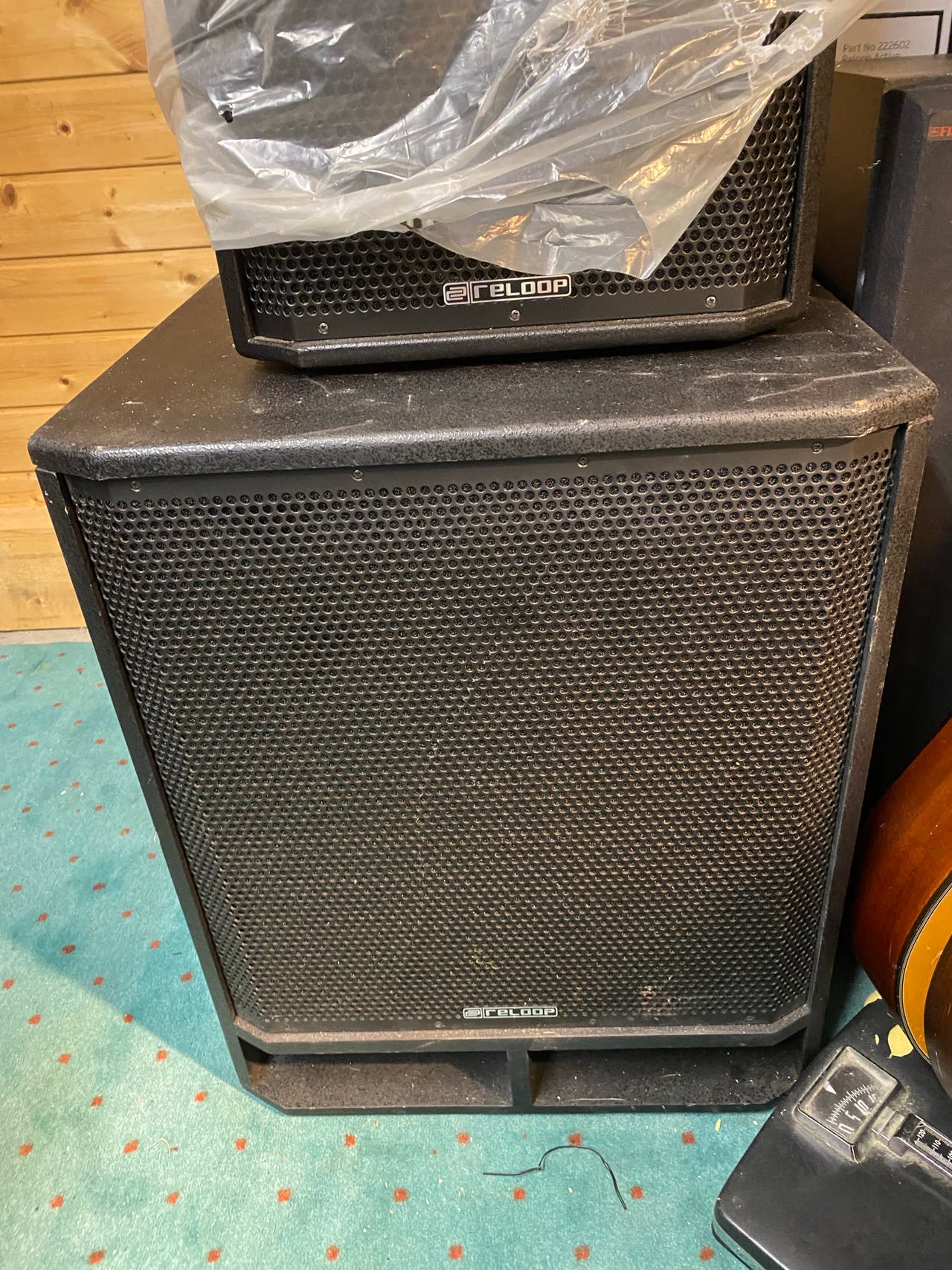 Pa anlegg høytalere med div.Reloop Active PA1600 høyttaler/ sub svart ...