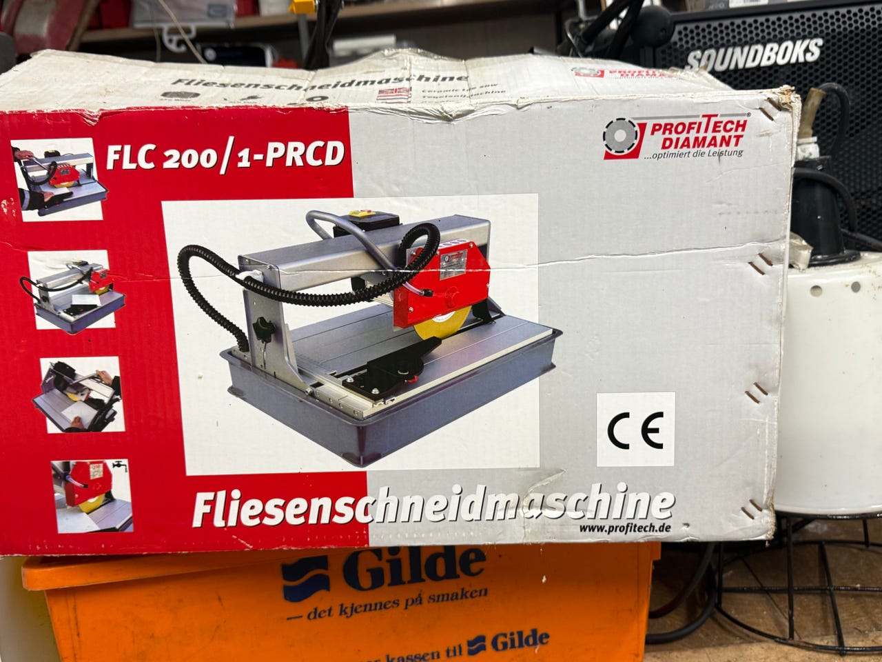 ProfiTech Diamant FLC 200/1-PRCD Fliseskjæremaskin 200 mm 650 Watt 230 ...