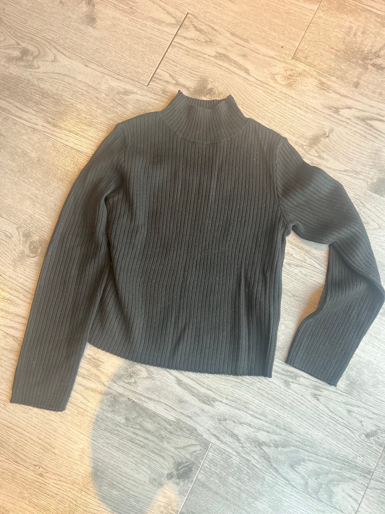 Cubus Svart Ribbestrikket Genser Barn Jente 146/152 | FINN-torget