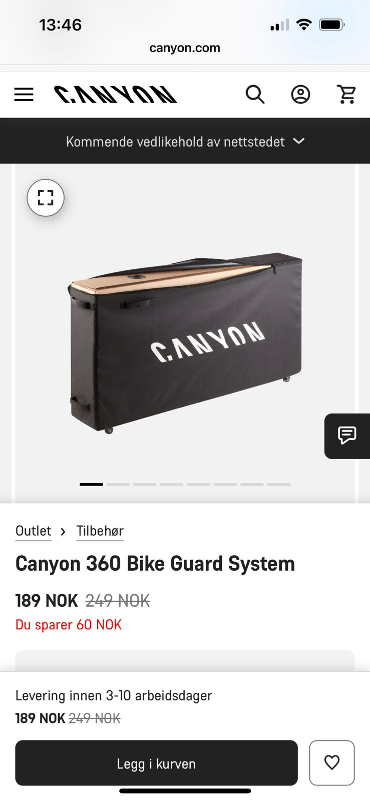 Sykkeleske med canyon bike guard | FINN-torget